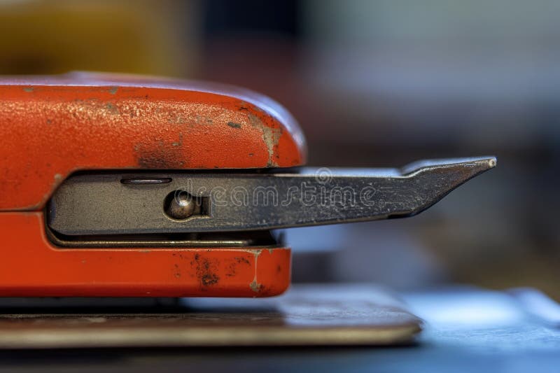 Close-up Shot of a Stapler on a Table, Suitable for Office or Work ...