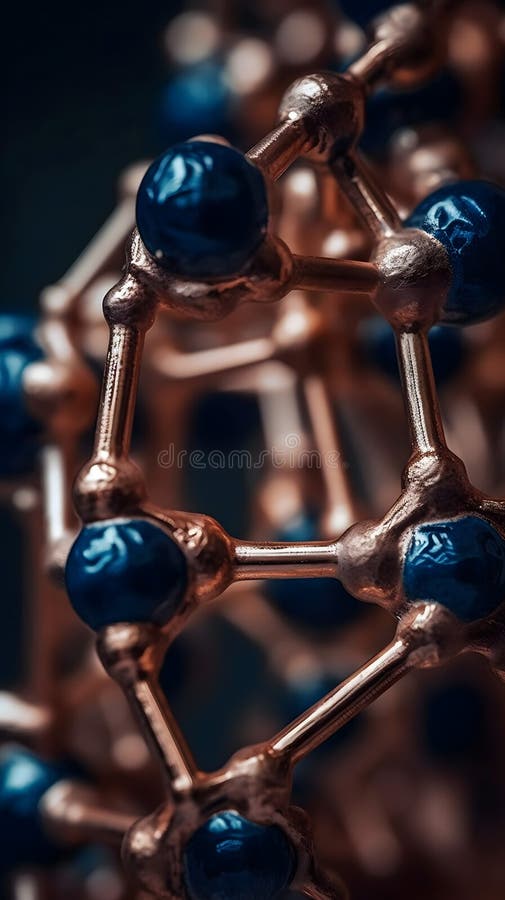 Close Up Shot of a Structure of Copper Stock Illustration ...