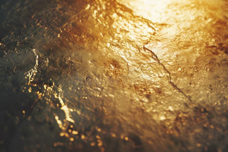 A Close-up Shot of a Surfboard Floating on the Surface of the Water ...