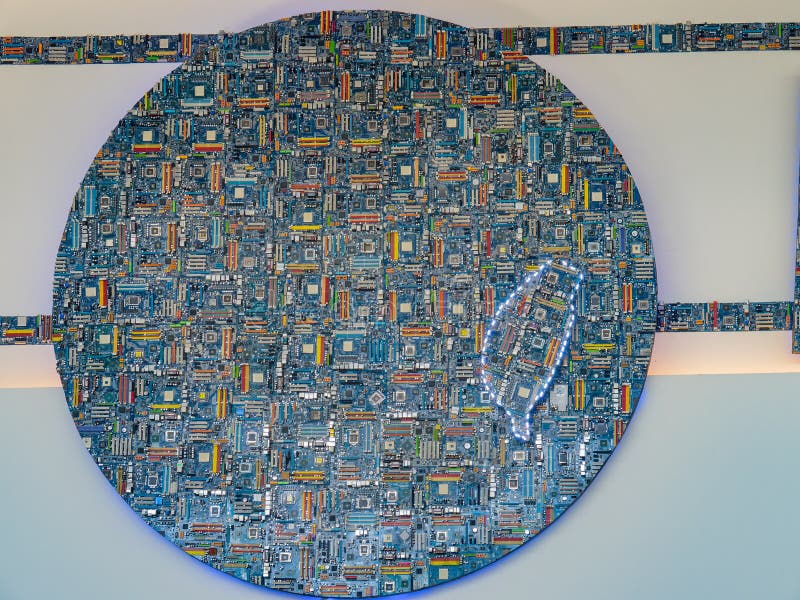 Close Up Semiconductor Chips and Circuit Boards for AI Computer ...