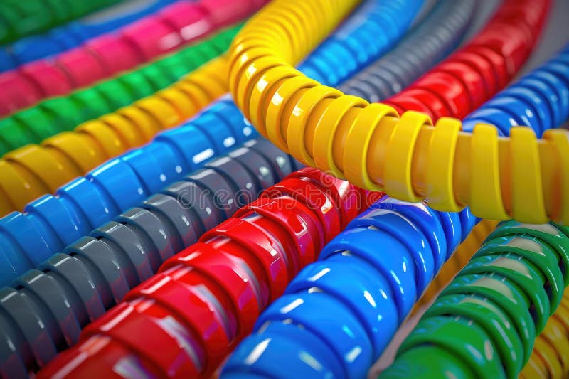 A Close-up Shot of a Tangled Mess of Telephone Wires Stock Image ...