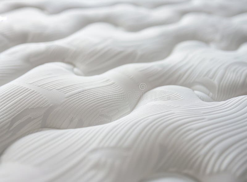 A Close-up Shot of the Texture and Pattern on a Mattress, Highlighting ...