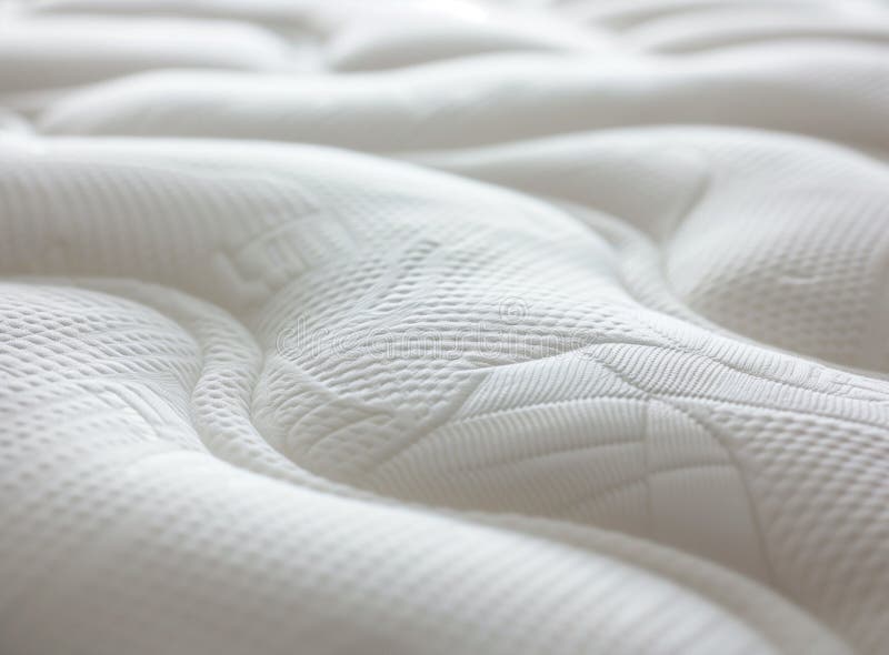A Close-up Shot of the Texture and Pattern on a Mattress, Highlighting ...