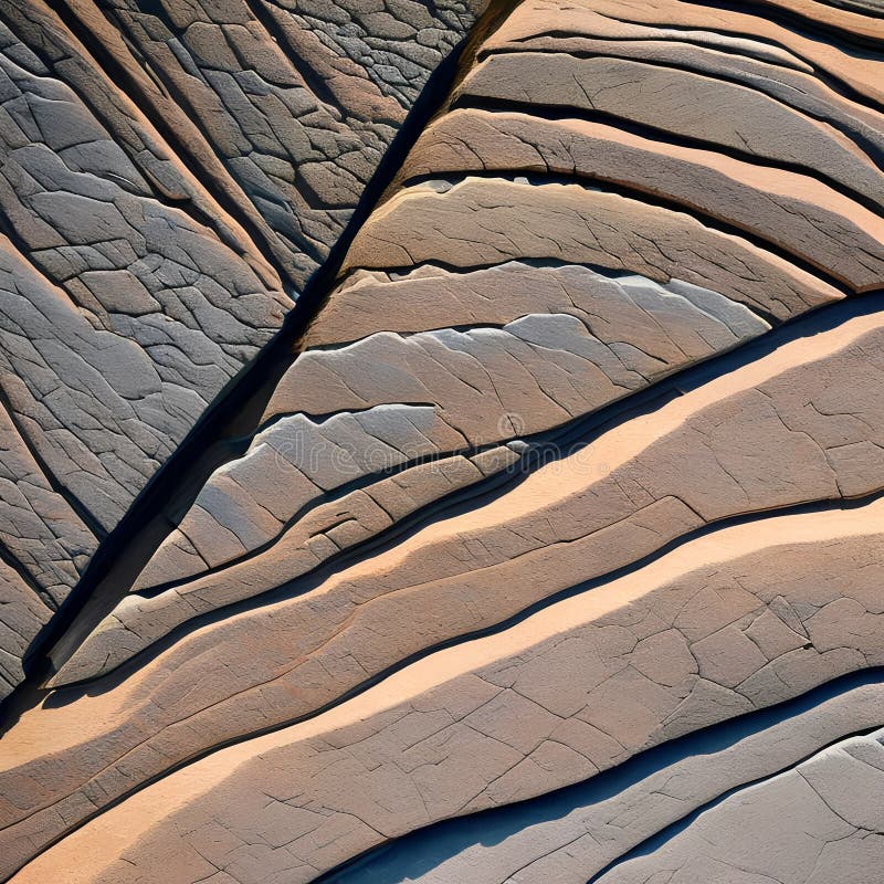 A Close-up Shot of a Textured Rock Surface, with Abstract Patterns and ...