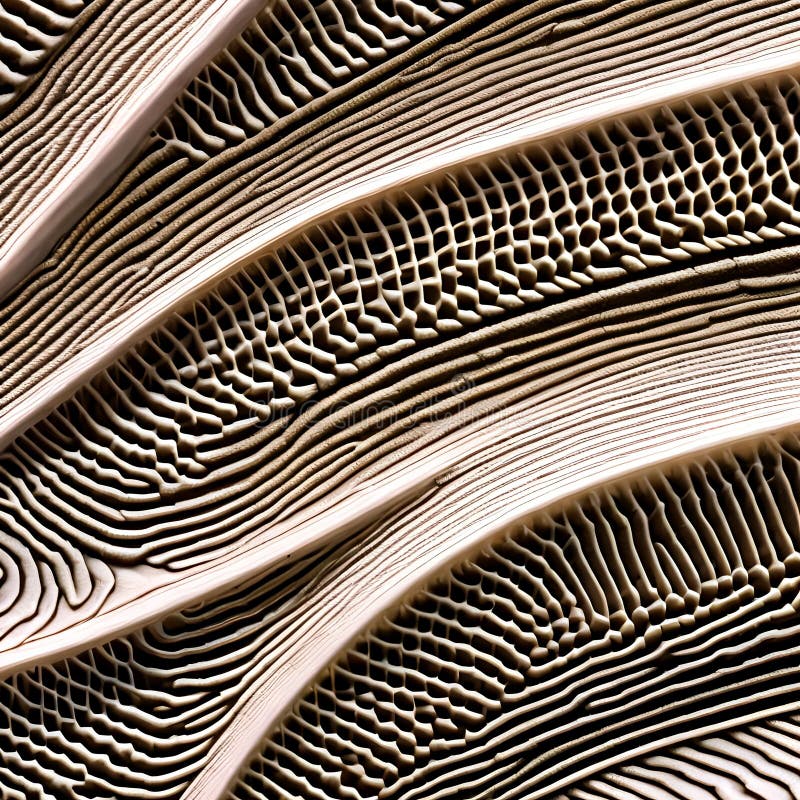 A Close-up Shot of a Textured Seashell, with Abstract Patterns and ...
