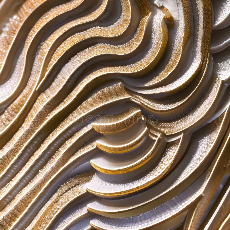 A Close-up Shot of a Textured Seashell, with Abstract Patterns and ...