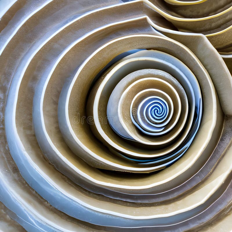 A Close-up Shot of a Textured Seashell, with Abstract Patterns and ...