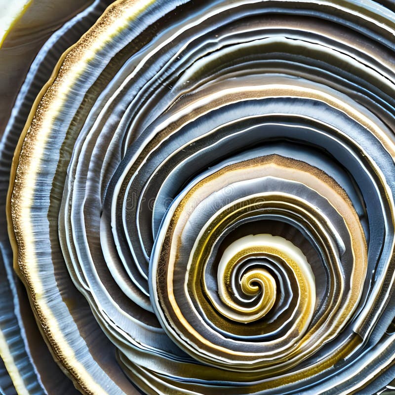 A Close-up Shot of a Textured Seashell, with Abstract Patterns and ...
