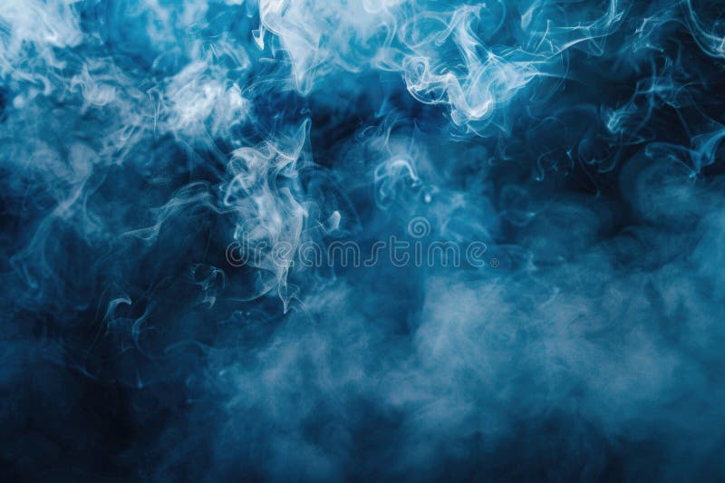 A Close-up Shot of Thick Smoke Particles Suspended in the Air Stock ...