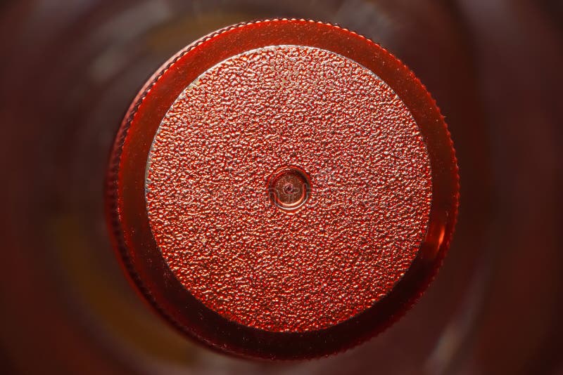 Top of red wine bottle lid stock photo. Image of champagne - 241440576