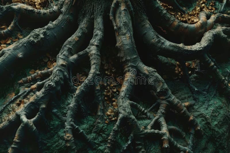 Close-up Shot of Tree Roots Stock Image - Image of outdoor, generated ...