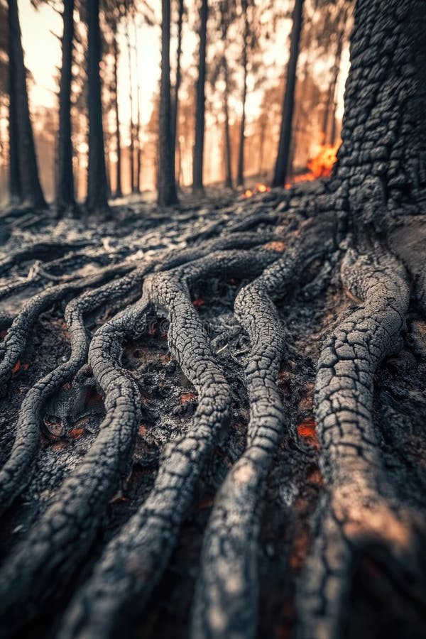 Close-up Shot of a Tree S Complex Root System, Suitable for Use in ...