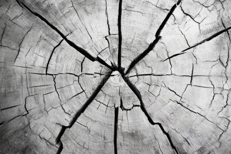 A Close-up Shot of a Tree Trunk in Black and White Stock Photo - Image ...