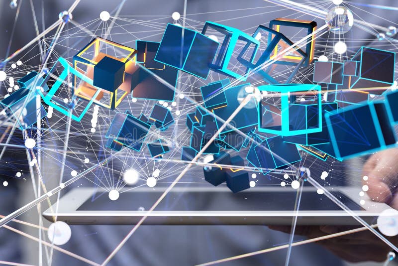 Close Up of Two Hands Holding a Tablet Computer Connected with Wires ...