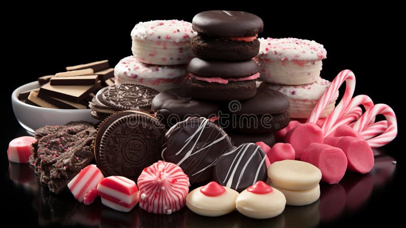 Close Up Shot of Valentines Day Sweets with Intricate Details and ...