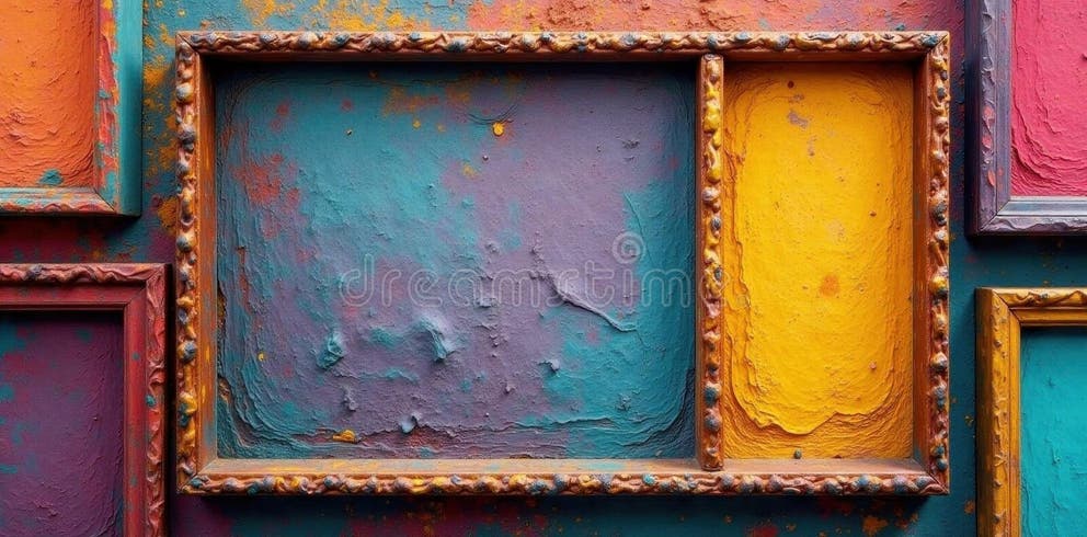 Close Up Shot of Various Frame Textures and Colors, Frame Texture ...