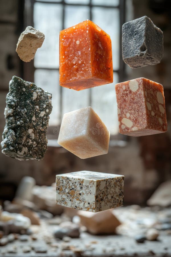 A Close-up Shot of Various Rock Types and Minerals Stock Image - Image ...