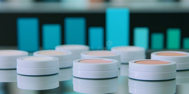 Makeup Compact Powders Beauty Products Cosmetic Shades Chart Background ...