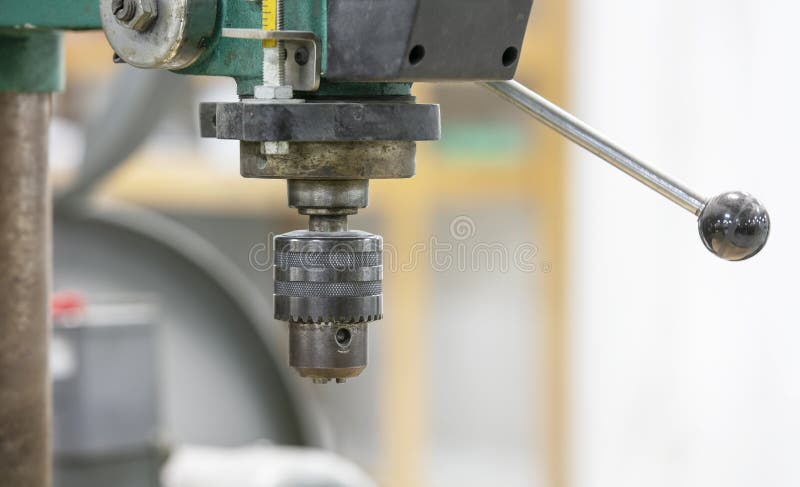 CNC Machine Spindle with Automatic Tool Length Measurement Stock Photo ...