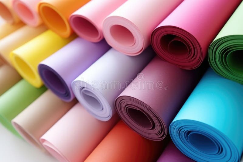 Close-up Shot of Vibrant and Diverse Wrapping Paper Designs Stock ...