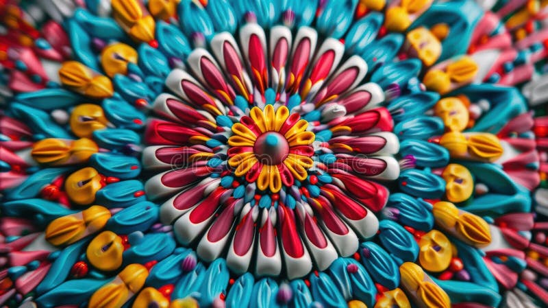 A Closeup Shot of a Vibrant Diversity Kaleidoscope Rotating Cultural ...