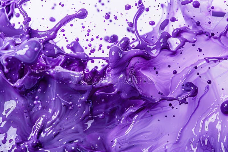 A Close-up Shot of a Vibrant Purple Liquid Substance Stock Photo ...