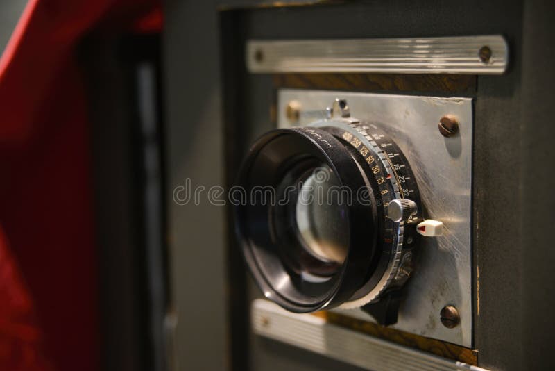 Close Up Shot of a Vintage Camera Lens Stock Photo - Image of equipment ...