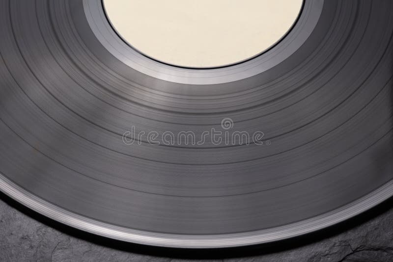 Close-up Shot of Vinyl Record on Black Background Stock Image - Image ...