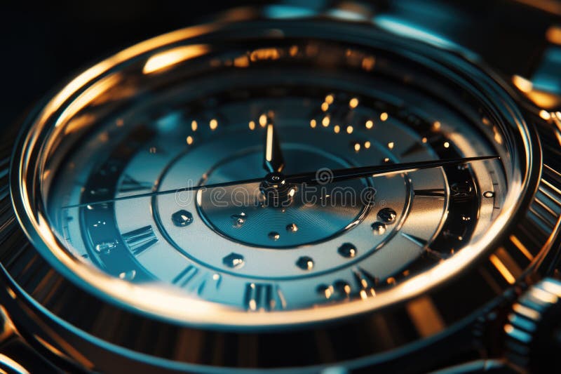 Close-up Shot of a Watch Face Featuring Roman Numerals, Suitable for ...