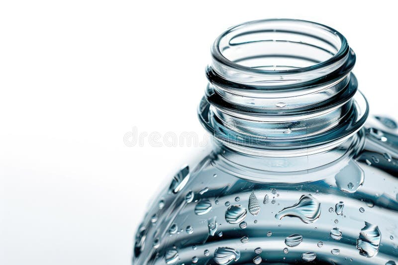 A Close-up Shot of a Water Bottle with Water Droplets on Its Surface ...