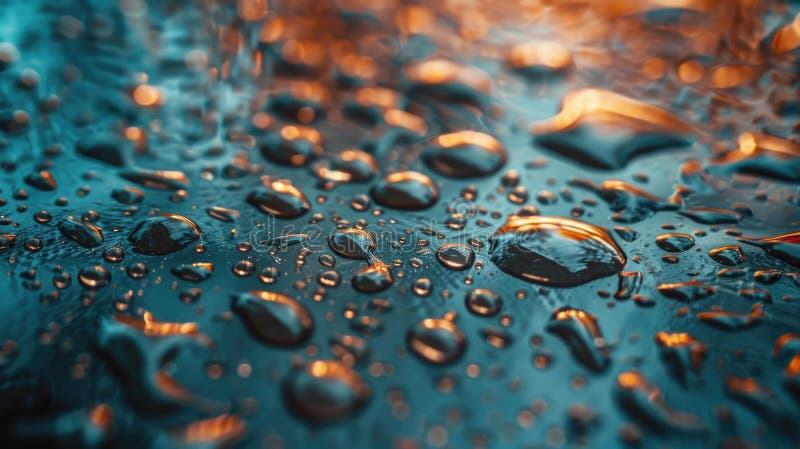 Close Up Shot of Water Droplets on a Surface, Suitable for Various ...