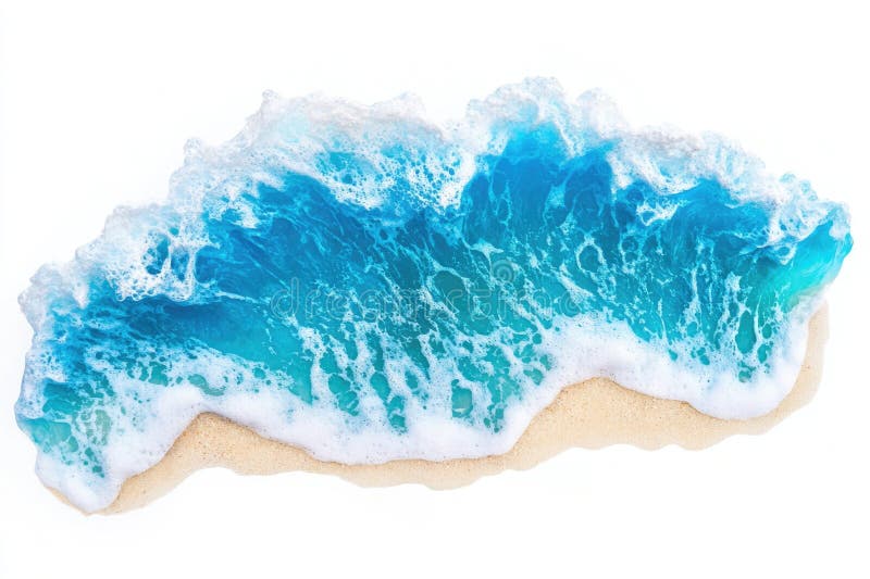 A Close-up Shot of a Wave on a Sandy Beach, Great for Travel or Nature ...