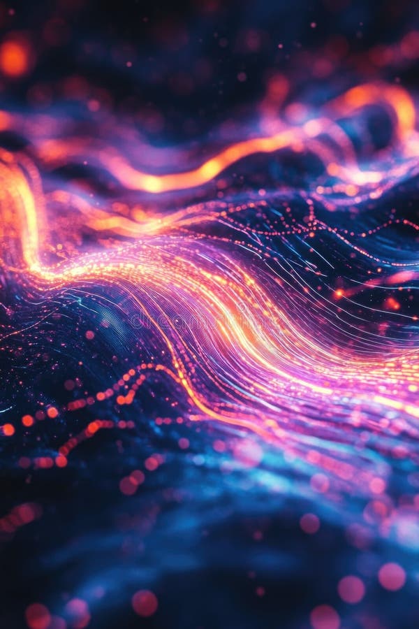 Close-up Shot of a Wavy Liquid, Great for Science and Technology ...