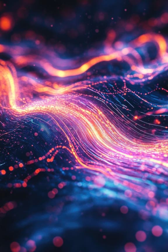 Close-up Shot of a Wavy Liquid, Great for Science and Technology ...