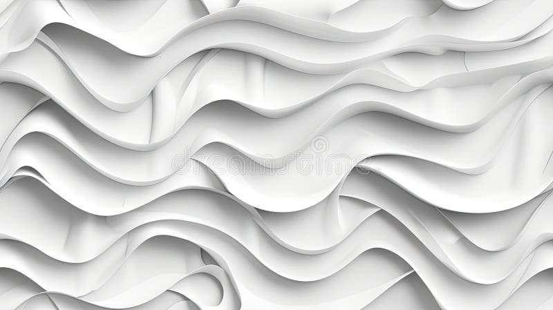 A Close-up Shot of a White, Abstract, Wavy Pattern Texture Background ...