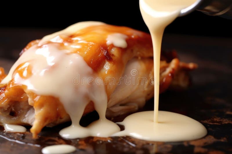 Close-up of Chicken Shawarma, with Juicy and Tender Meat, and Warm Pita ...