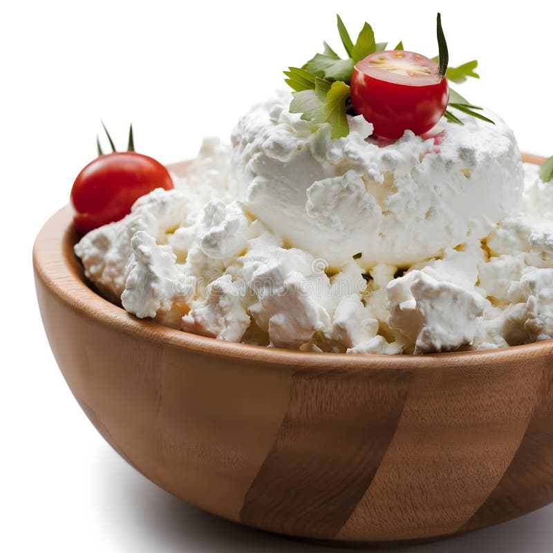 A Close Up Shot of White Cottage Cheese Stock Image - Image of close ...