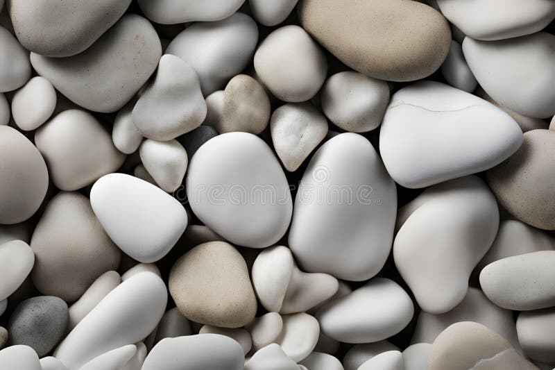 A Close Up Shot of White River Rocks Stock Illustration - Illustration ...