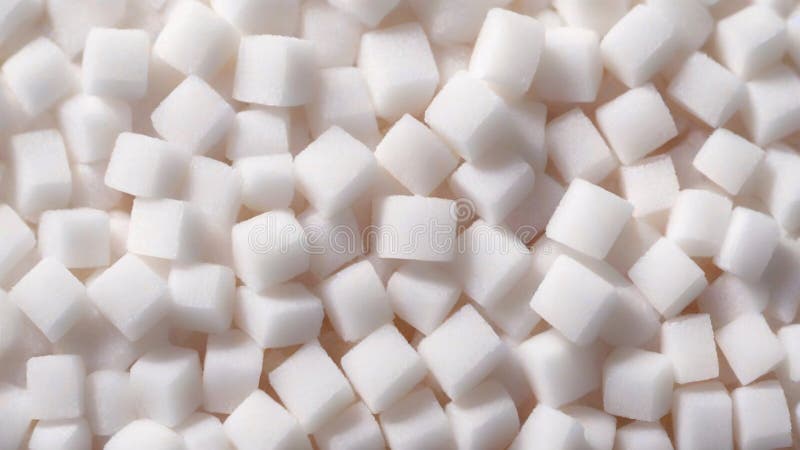 Close-up Shot of White Sugar Cubes Stock Illustration - Illustration of ...