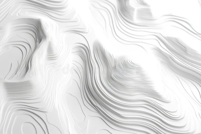 Close Up Shot of a White Surface with Wavy Lines Stock Illustration ...