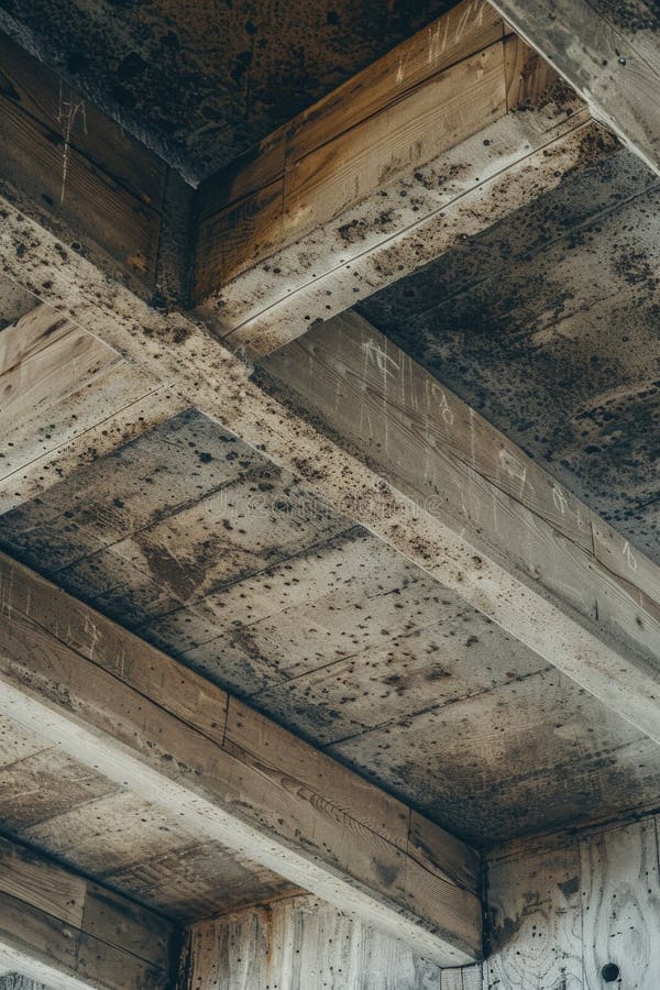 Close-up Shot of Wooden Ceiling Beams Stock Photo - Image of interior ...