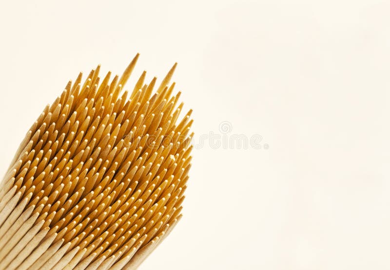 Macro View of Tooth Pick Tips Stock Photo - Image of wood, tips: 112684534