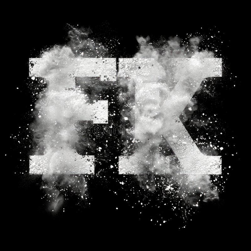 A Close-up Shot of a Word Ex Written in Black Ink on a Light Gray ...