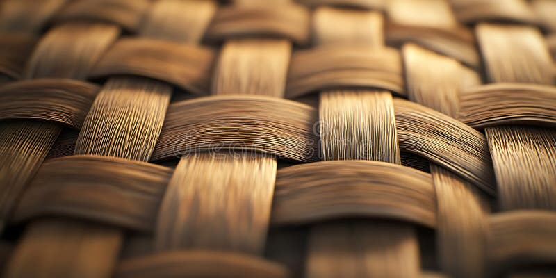 Close-Up Shot of Woven Bamboo with Natural and Organic Patterns Stock ...