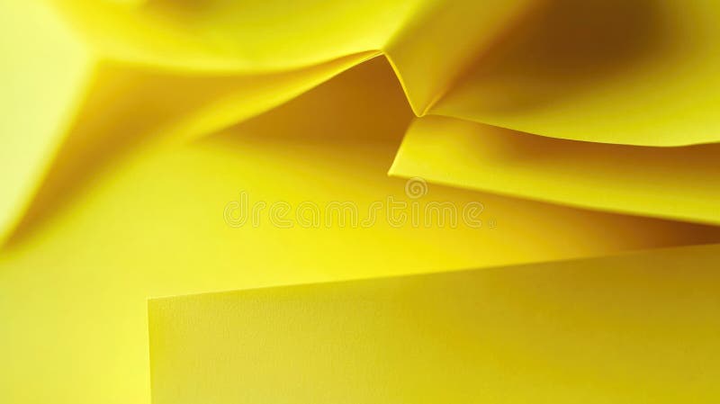 A Close-up Shot of a Yellow Piece of Paper with No Writing or Design ...