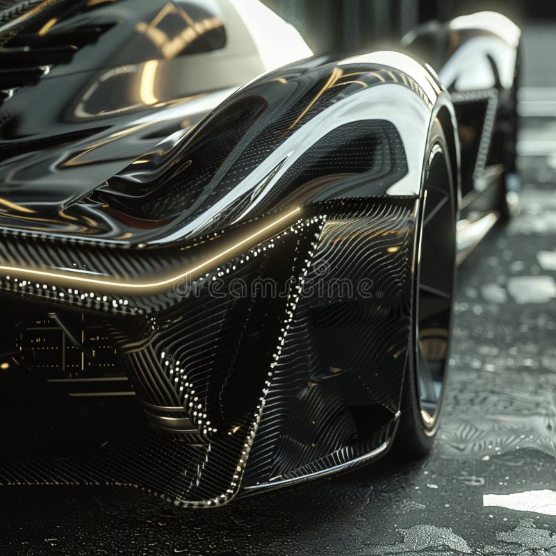 Close-up Shots of Futuristic Car Textures and Materials,generative Ai ...