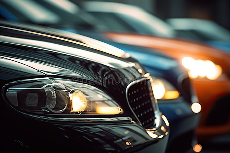 Close-Up Shots of Generic Vehicles. Created with Generative AI Stock ...