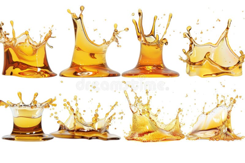 Close-up Shots of Liquid Splashing on a White Surface, Great for Adding ...