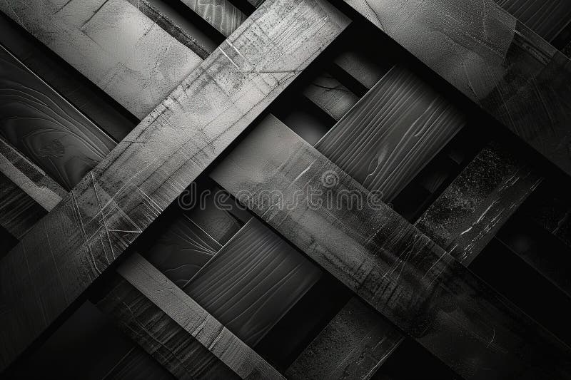 Close-up Showcases a Pattern of Interwoven Wooden Planks Stock Image ...
