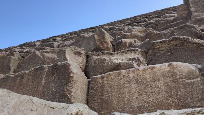 Close-up of Limestone Formation at the Great Pyramid of Giza Stock ...